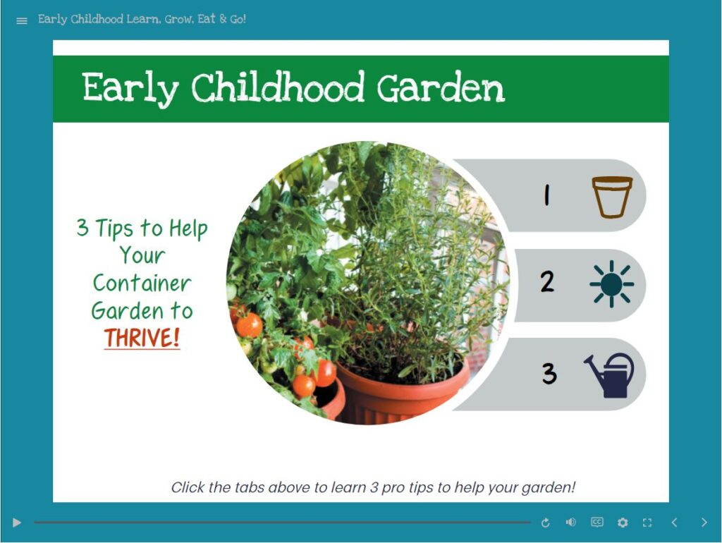 Implementing the Early Childhood Learn, Grow, Eat & Go Curriculum ...